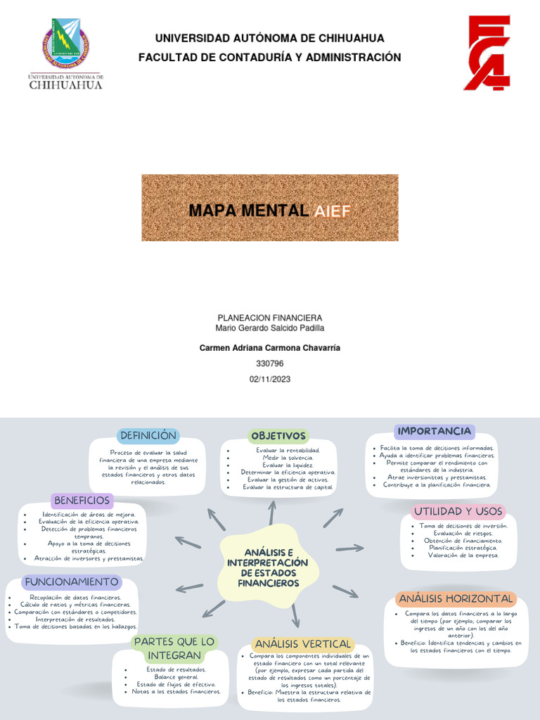 Mapa Mental AIEF 330796 | PDF | Estado financiero | Planificación