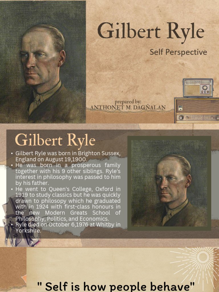 Ryle PDF | PDF | Mind | Philosophy Of Self
