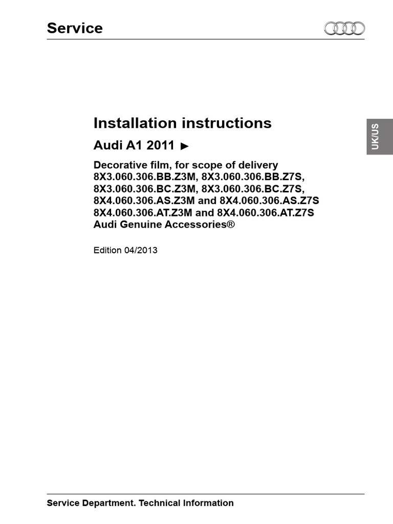 Manual Audi A1-2011 | PDF | Vehicles