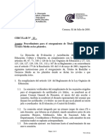 Circular 13-Procedimiento para El Otorgamiento de Títulos de ...