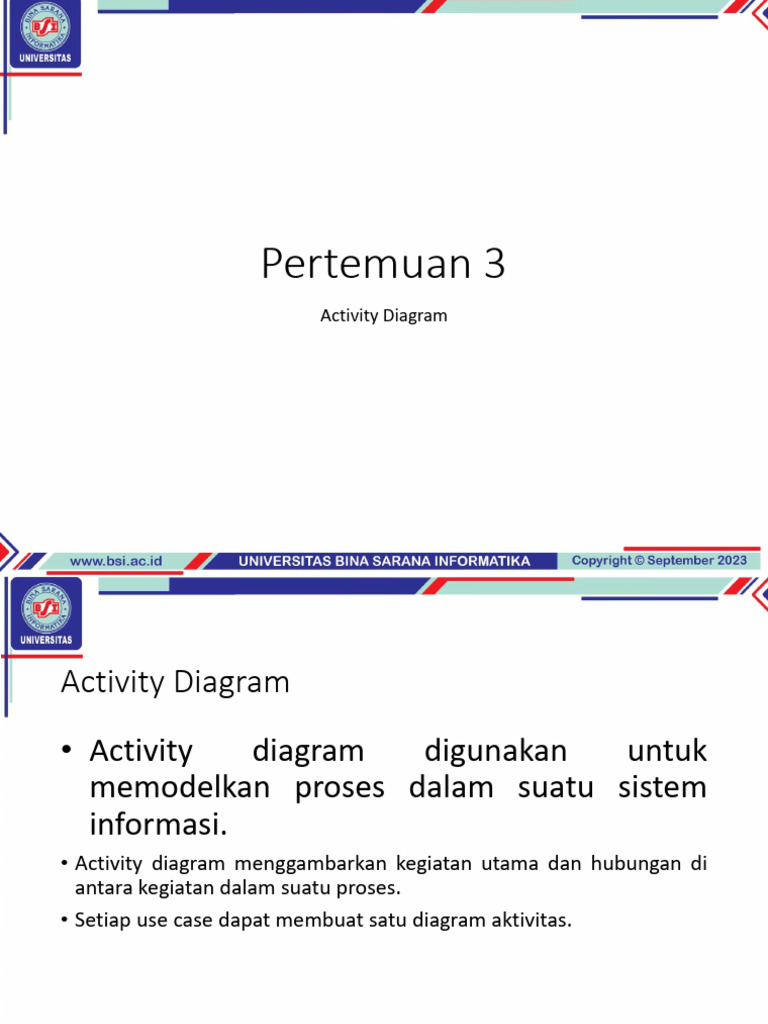 Pertemuan 3: Activity Diagram | PDF