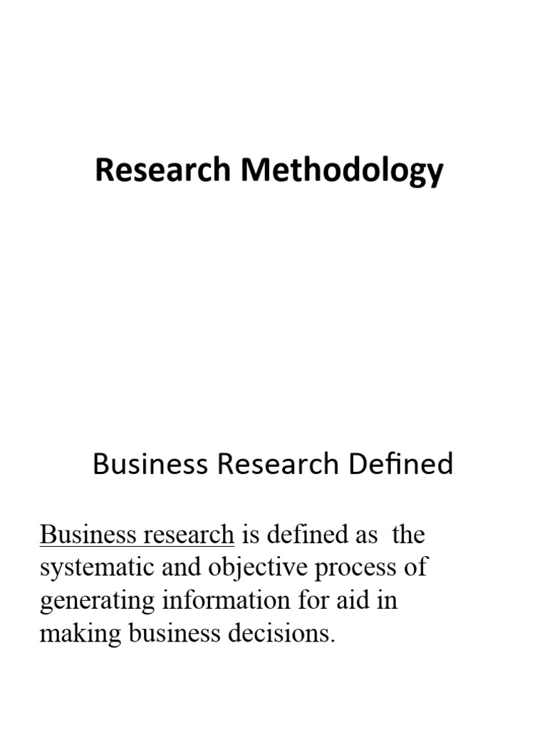 Research Methodology Lecture 1 | PDF