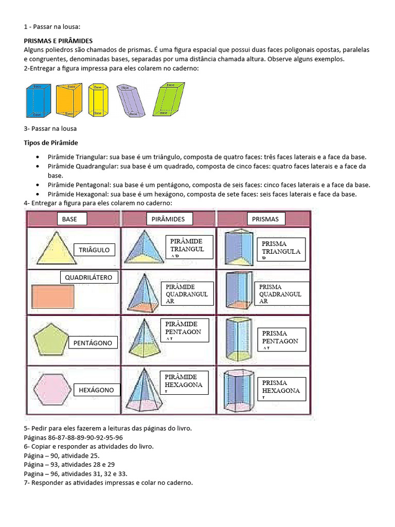 sequencia didatica poliedros | PDF
