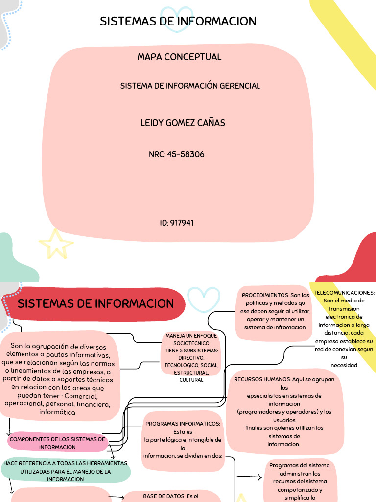 Mapa Conceptual - Sistema de Informacion | PDF | Información | Sistema de informacion