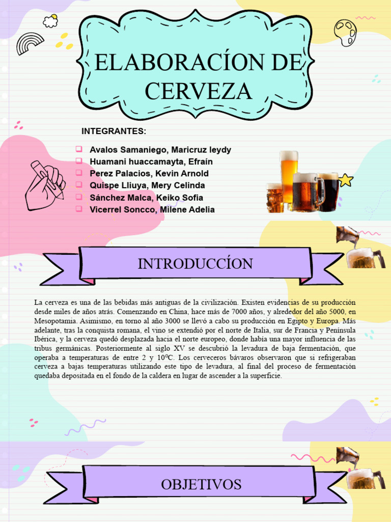 Elaboracion de Cerveza Terminado | PDF | Cerveza | Fabricación de cerveza