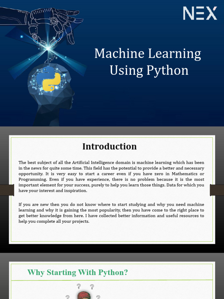 How Python Can Be Used Fo.9358036.Powerpoint | PDF | Machine Learning ...