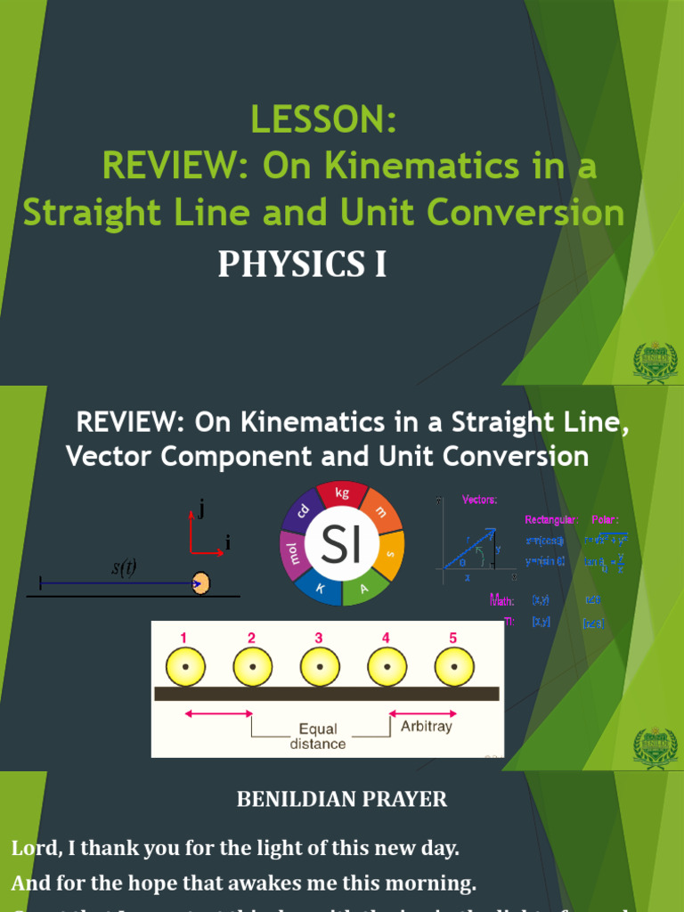 Review On Kinematics in A Straight Line and Unit Conversion2 | PDF ...
