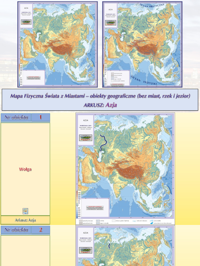 Mapa Fizyczna Swiata PR HYDRO 5 Azja | PDF