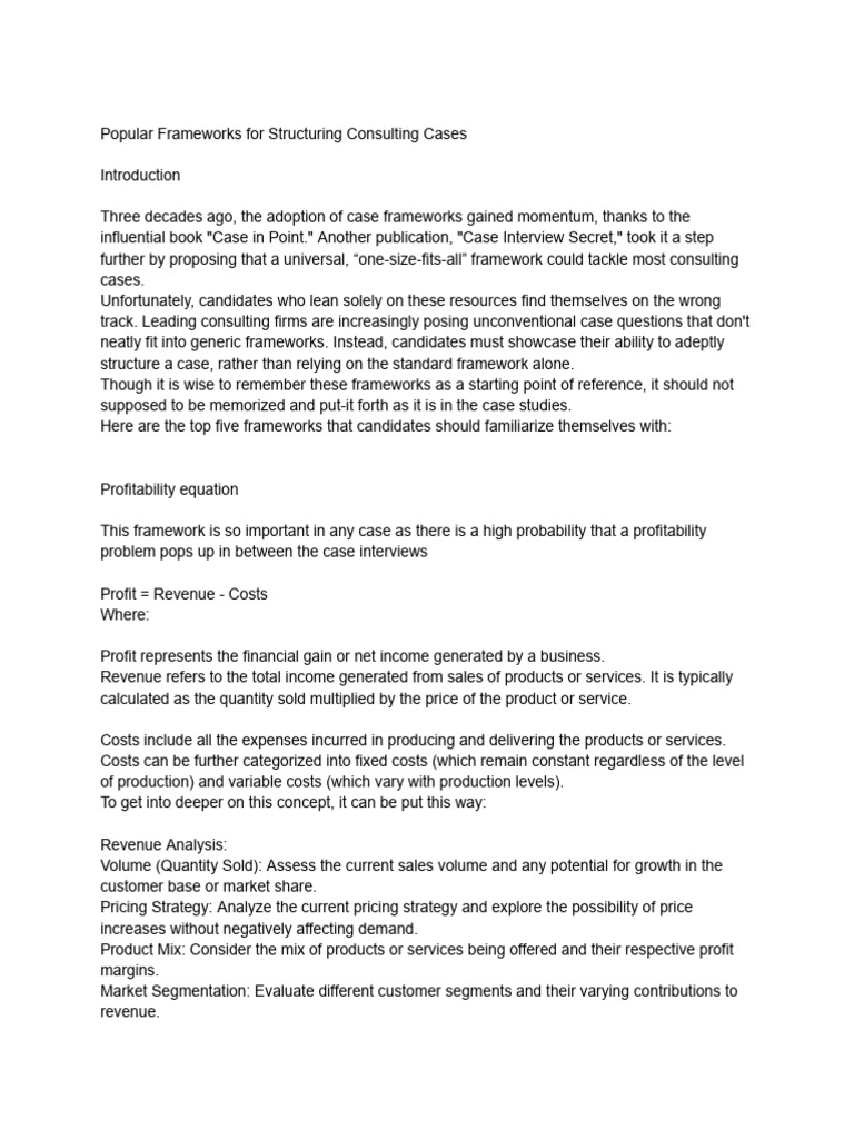 Frameworks Explained | PDF | Marketing | Strategic Management