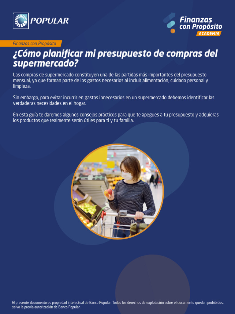 Plan de Accion para Eficientizar El Presupuesto de Compras en Supermercados | Descargar gratis ...