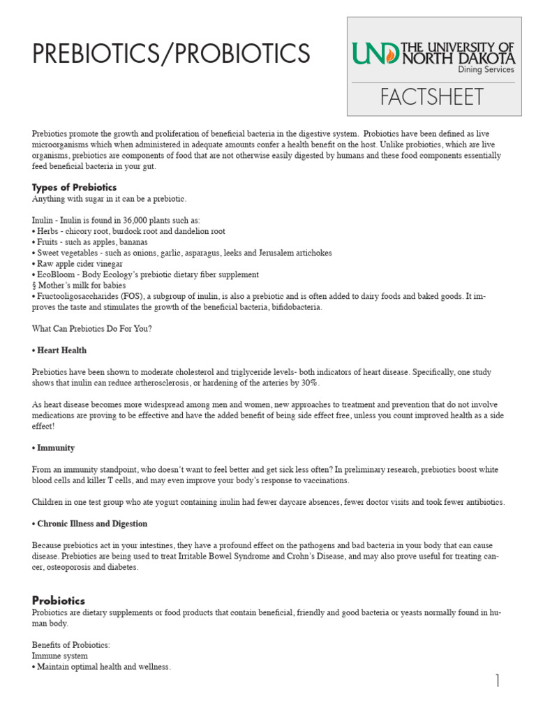 Probiotics | PDF | Probiotic | Diarrhea