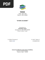 UMESH YADAV SPORTS ACADEMY Case Study by Umer Chughtai | PDF | Sports | Nature