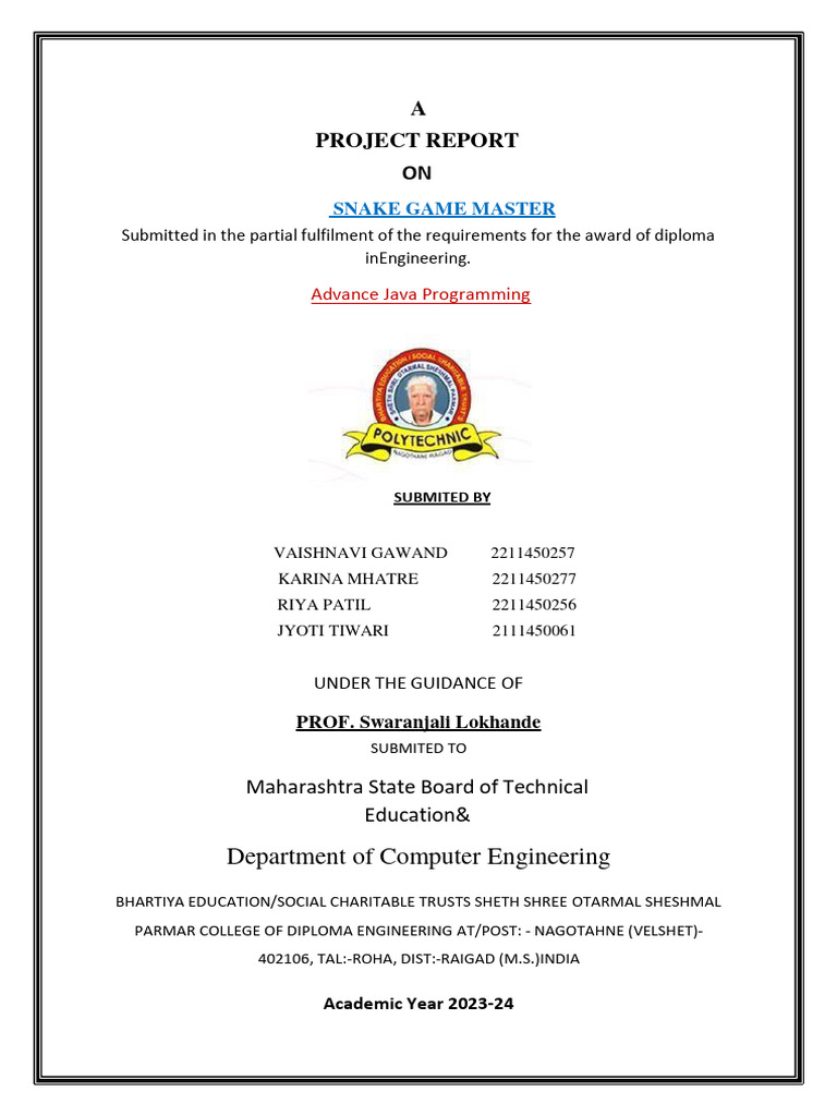 Ajp 1 | PDF | Diploma | Computer Engineering