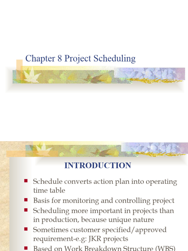Project Scheduling | PDF | Systems Theory | Project Management