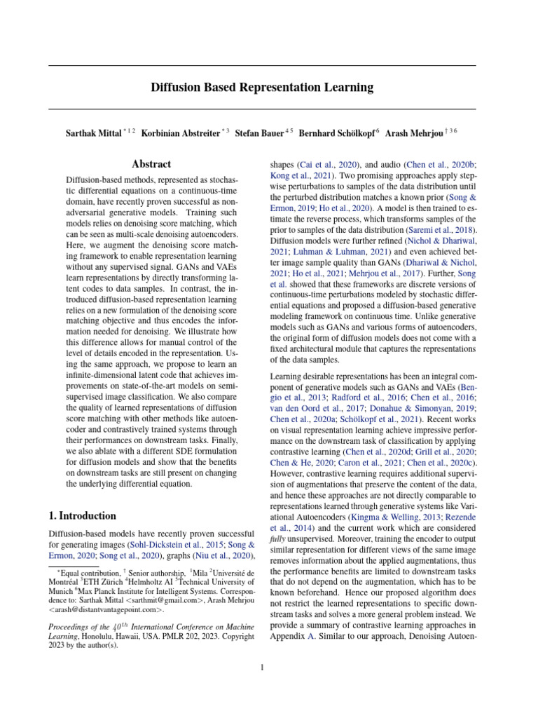 Diffusion Based Representation Learning | PDF | Applied Mathematics | Machine Learning