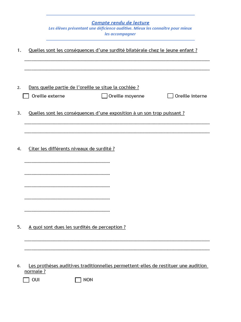 Compte Rendu de Lecture | PDF