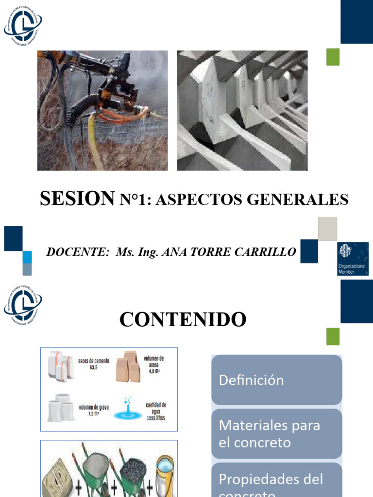 Aspectos Generales | PDF | Hormigón | Cemento