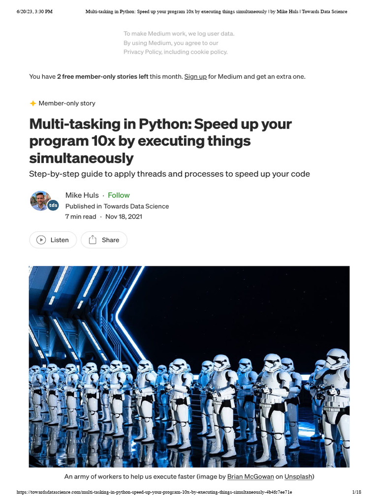 Multi Tasking In Python Speed Up Your Program 10x By Executing Things Simultaneously By Mike