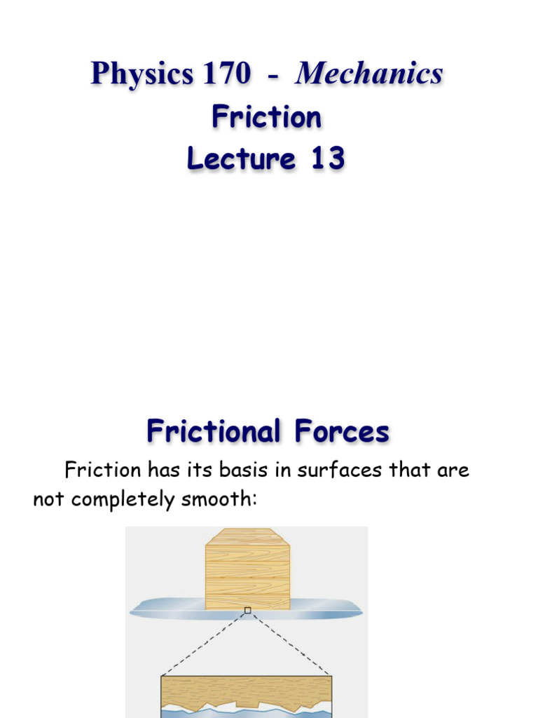Friction | PDF
