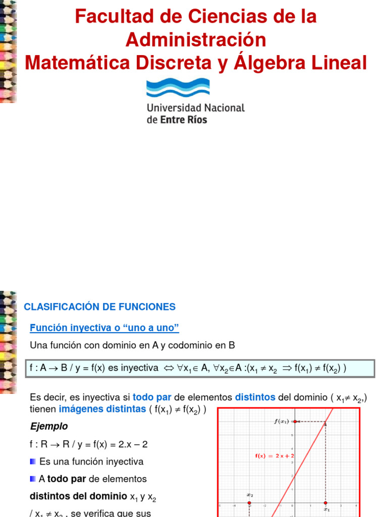 Clasificación de funciones-F. inversa-Composición | PDF | Función (Matemáticas) | Álgebra