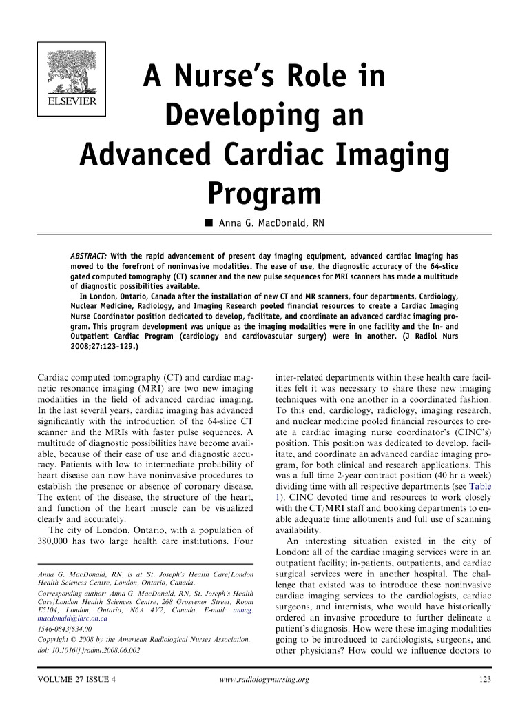Peran Oerawat DLM Cardiac Imaging | PDF | Medical Imaging | Ct Scan