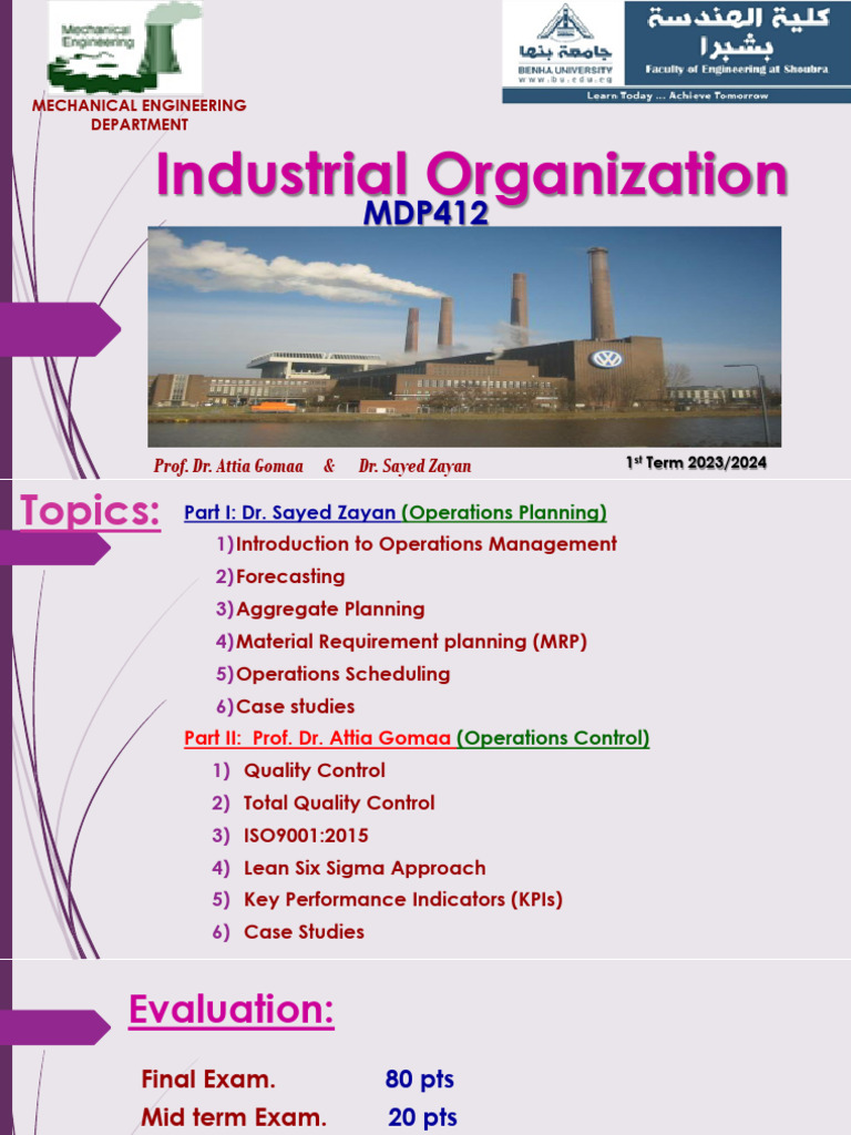 MPD412 - Ind Org - Lecture 01 | PDF
