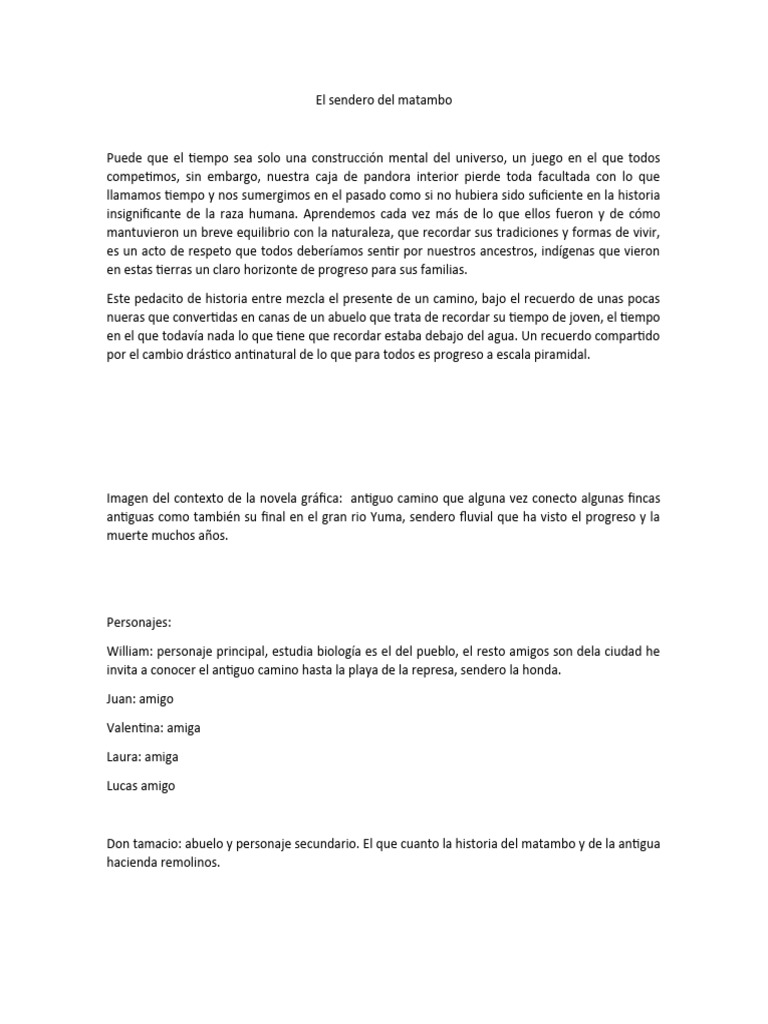 Recuerdos del Camino Matambo | PDF