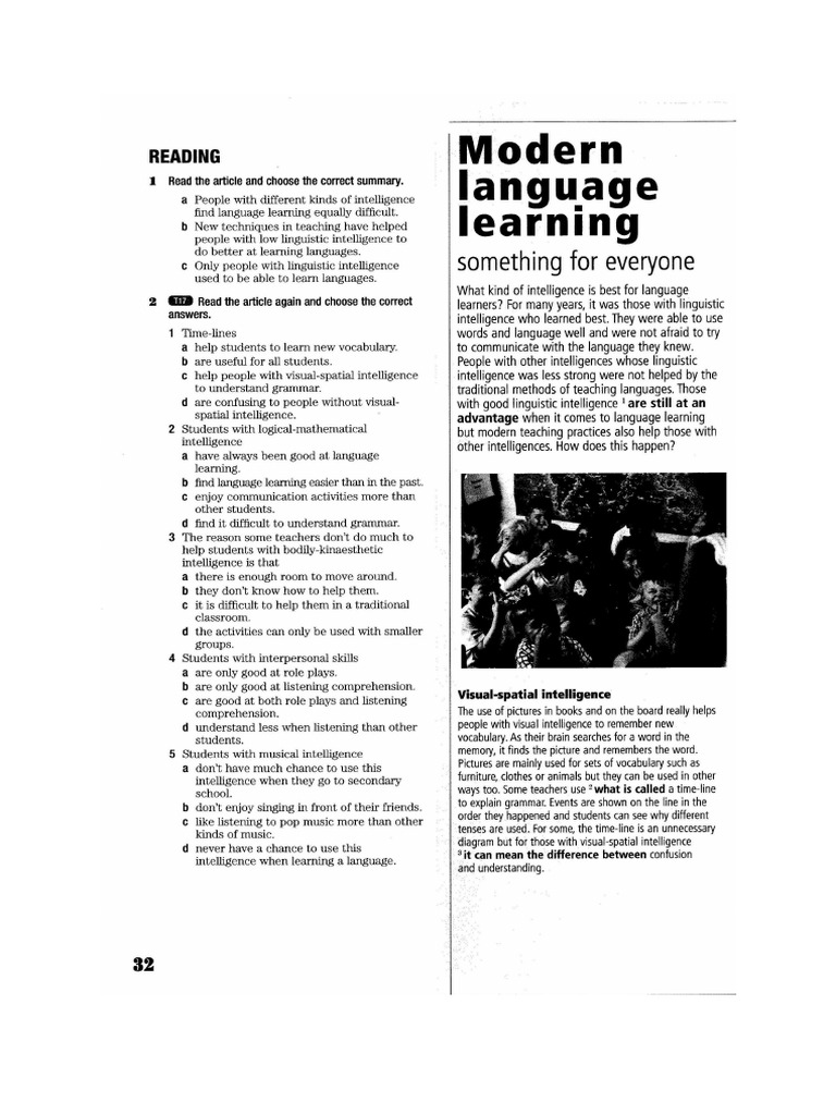 Workbook Reading Unit4 | PDF