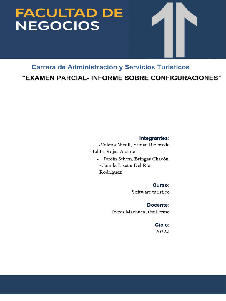 Examen de Software Turis A | PDF | Industrias de servicio | Informática