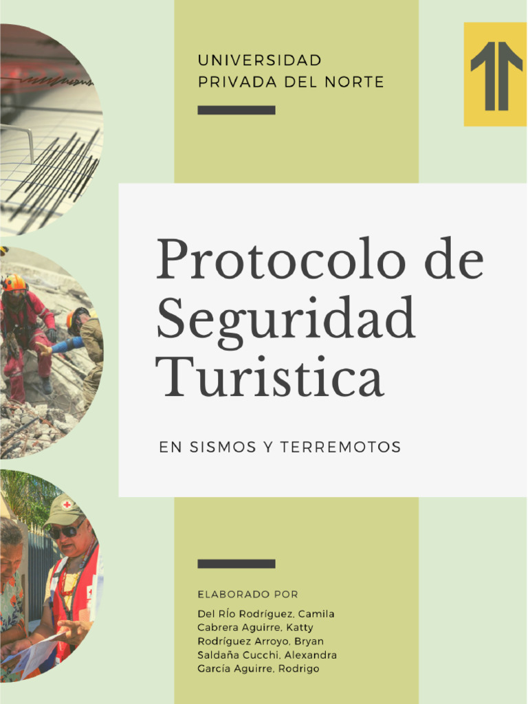 GRUPO 1_Protocolo de seguridad turística .docx | PDF | Temblores | Turismo