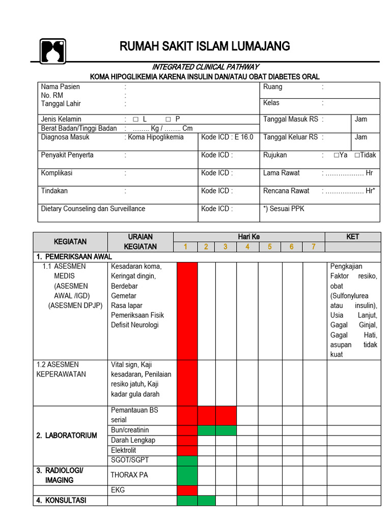 Form CP Hipoglikemia | PDF