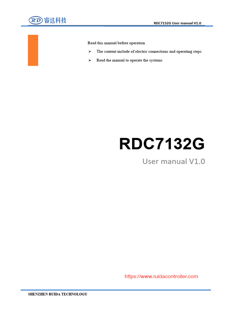 RDC7132G User Manual V1.0 | PDF | Menu (Computing) | Computer File