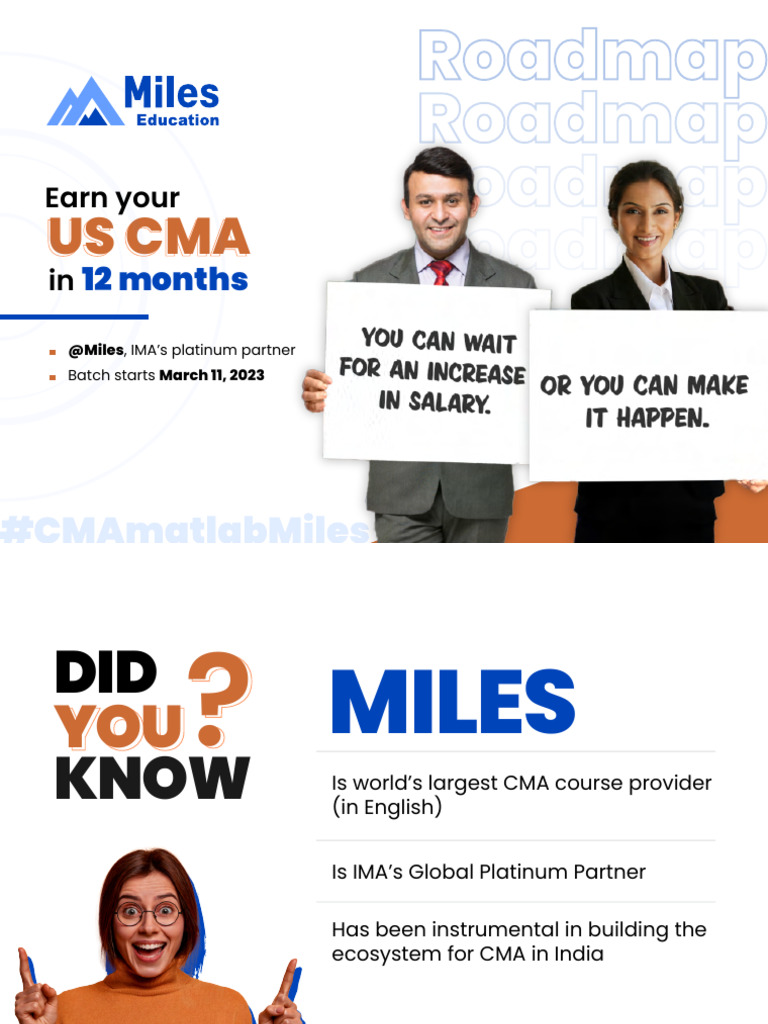 Miles CMA Roadmap | PDF | Accountant | Certified Public Accountant