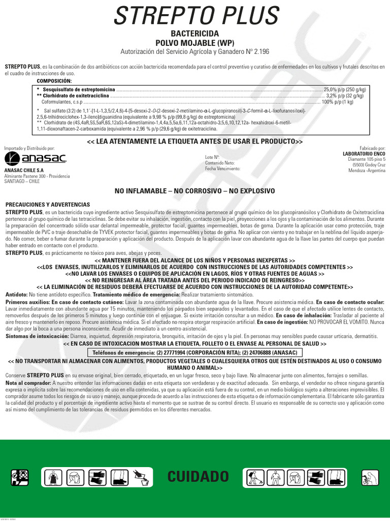Etiqueta Strepto Plus | PDF | Especialidades Medicas