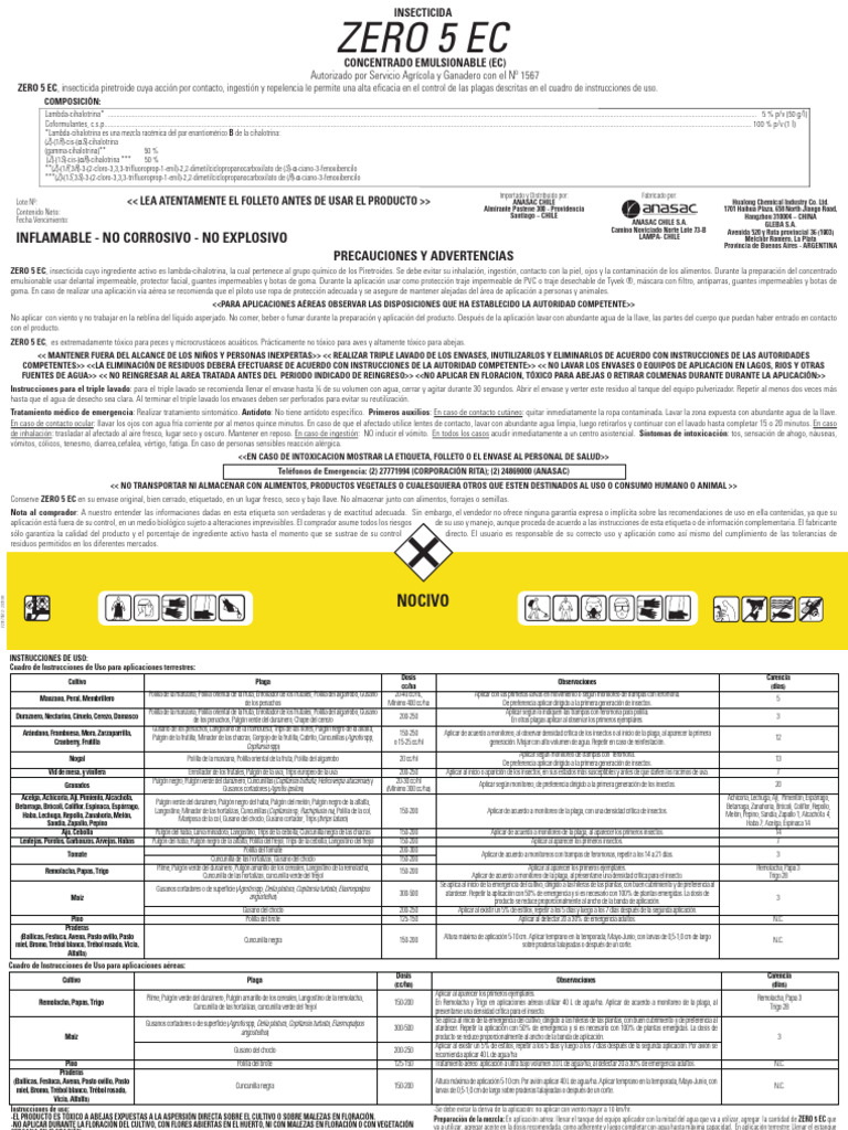 Zero 5 Ec 26-09-2017 | PDF | Agua | Pasto