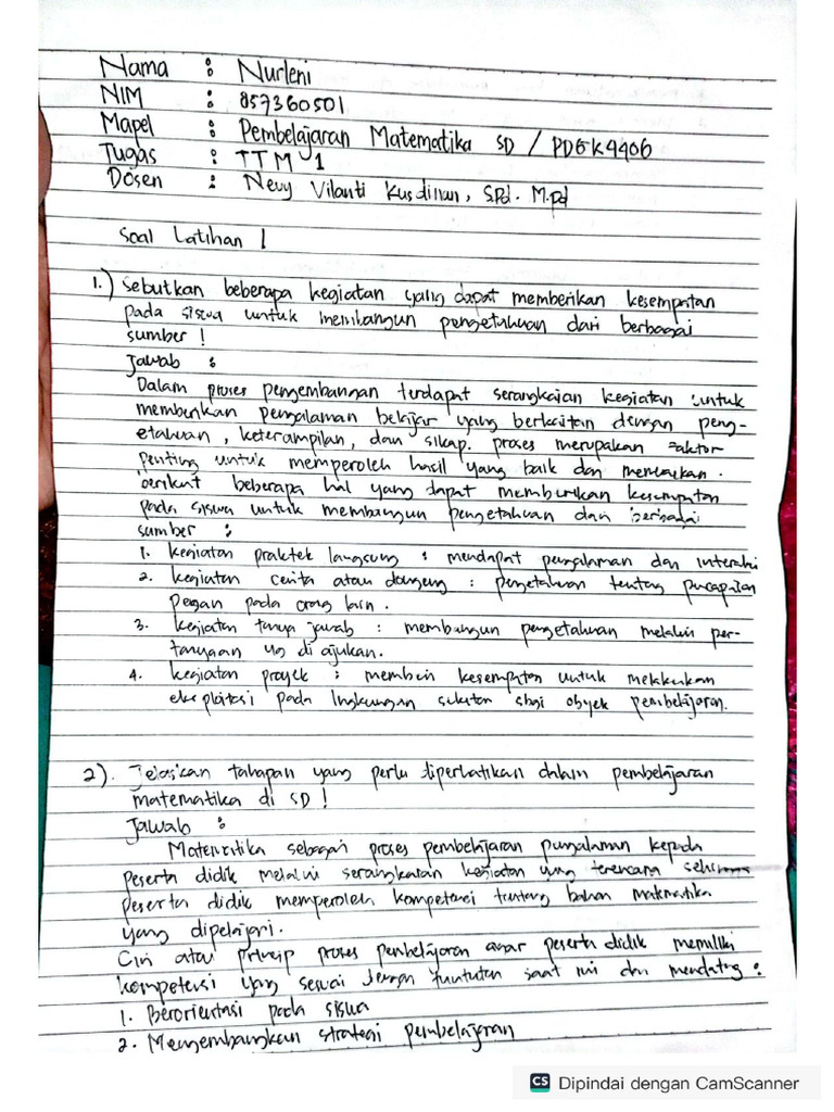 TTM 1 MTK Nurleni | PDF