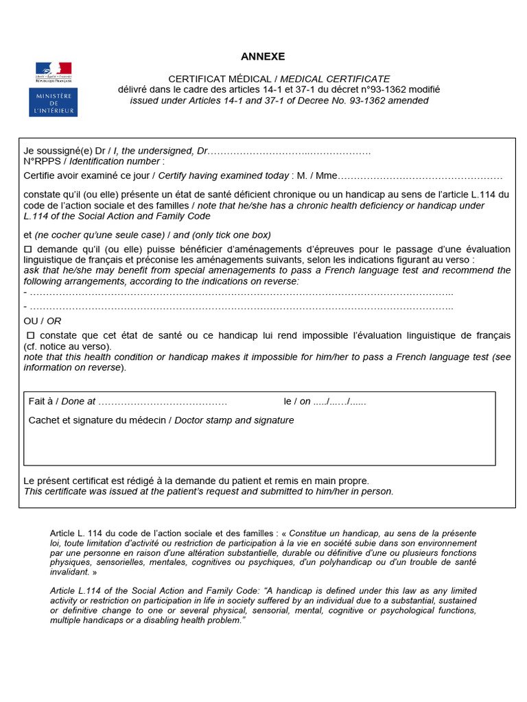 Document N°9 Modèle De Certificat Médical Pdf