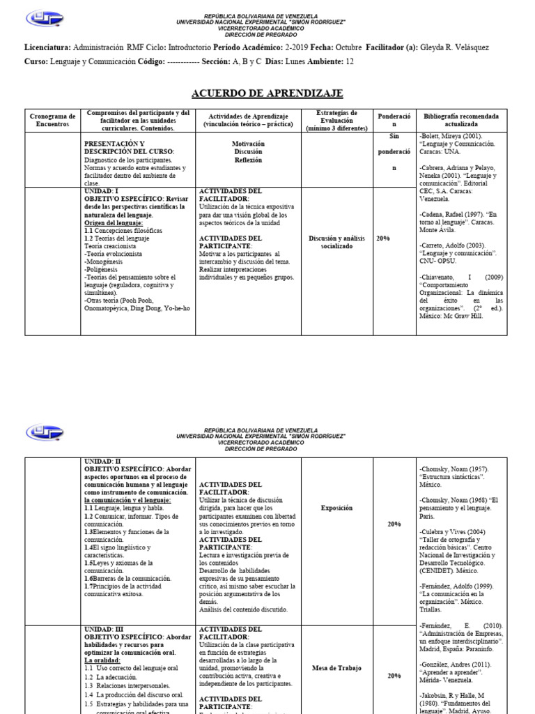 Introduct Unesr Lenguaje y Comunicacion | PDF | Comunicación | Pensamiento Introduct Unesr Lenguaje y Comunicacion | PDF | Comunicación | Pensamiento