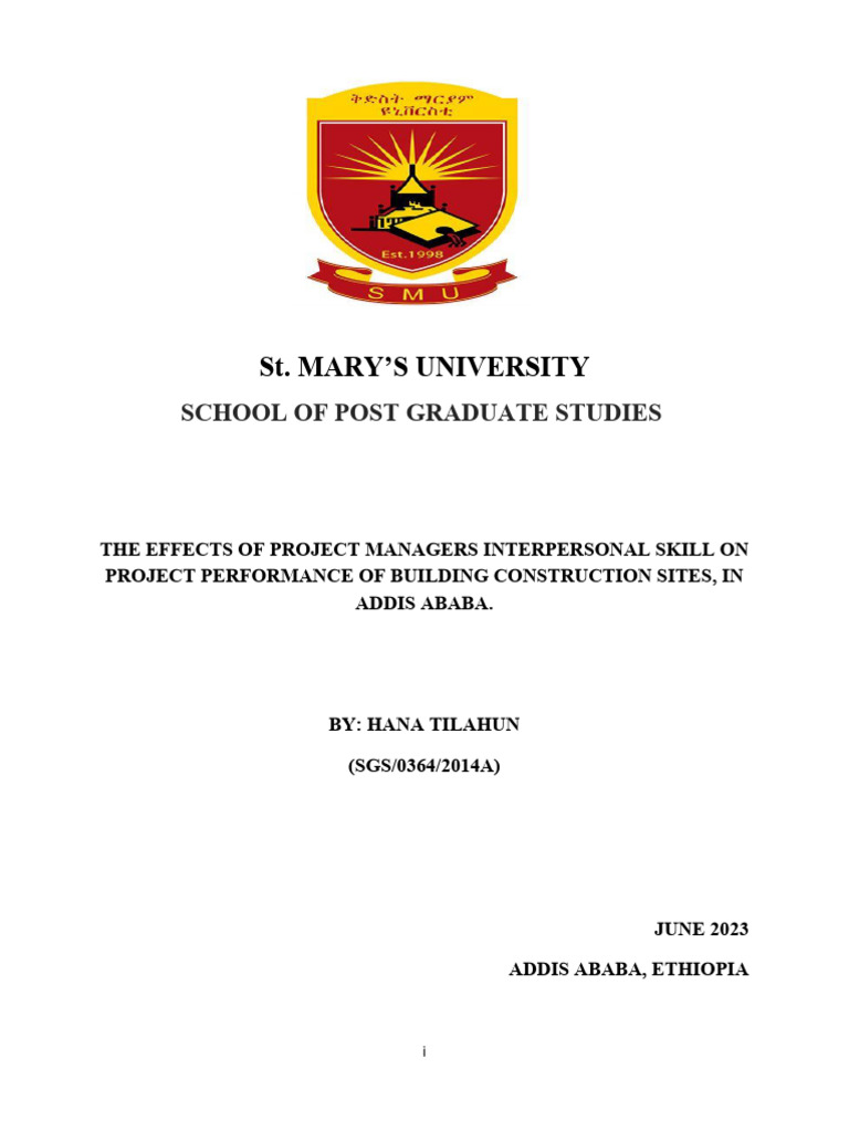Project Managers' Skills Impact on Construction | PDF | Project Management | Leadership