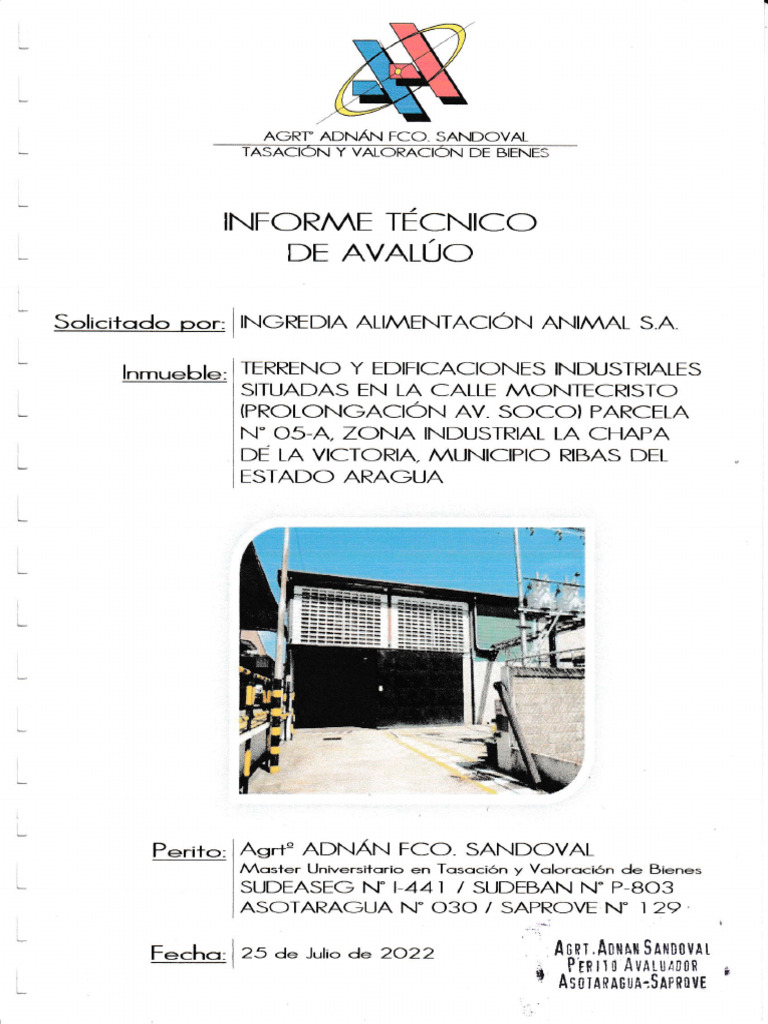 Inf. Tecnico Avaluo 3 | PDF