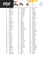 SPELLING BEE LIST - 4th GRADE | PDF