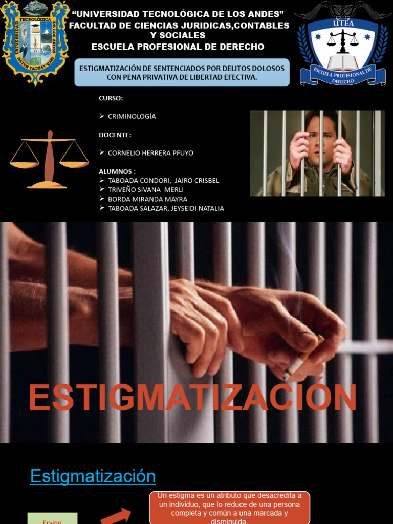 Estigmatización de Sentenciados | PDF | Estigma social | Prisión