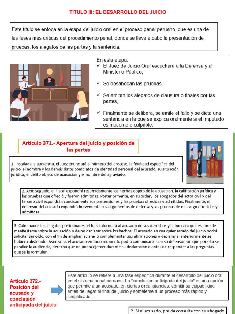 Título Iii. CPP | PDF | Sentencia (ley) | Fiscal