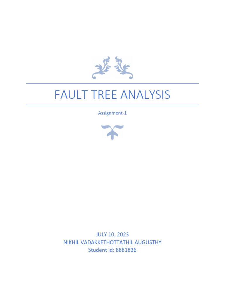 Fault Tree Analysis | PDF | Reliability Engineering | Systems Engineering