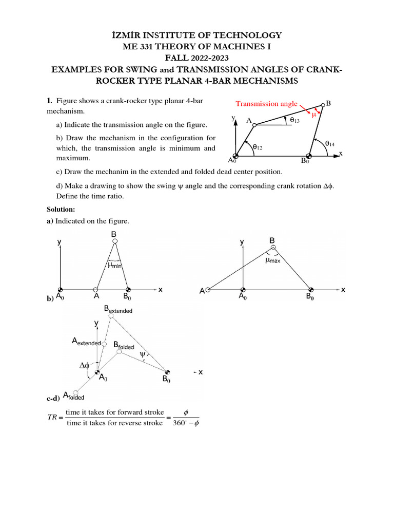 Swing Angle Examples | Download Free PDF | Mechanical Engineering ...