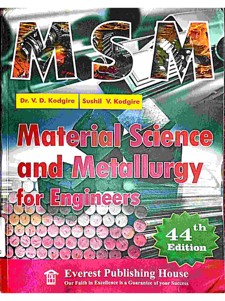 Kodgire - Material Science and Metallurgy-Everest Publishing House (2018) | PDF