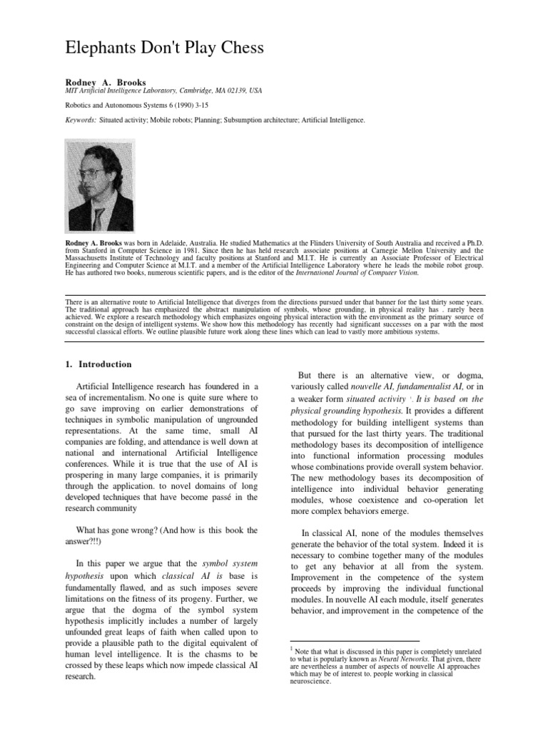 Elephants | PDF | Artificial Intelligence | Intelligence (AI) & Semantics