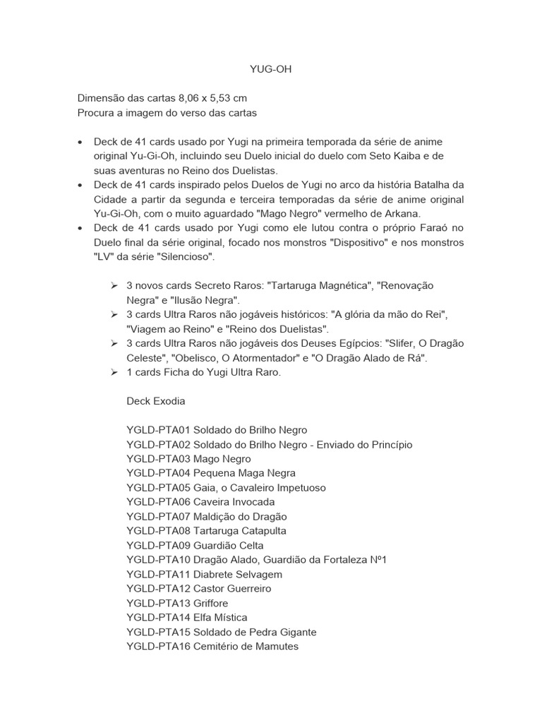 YUG OH Cards | PDF