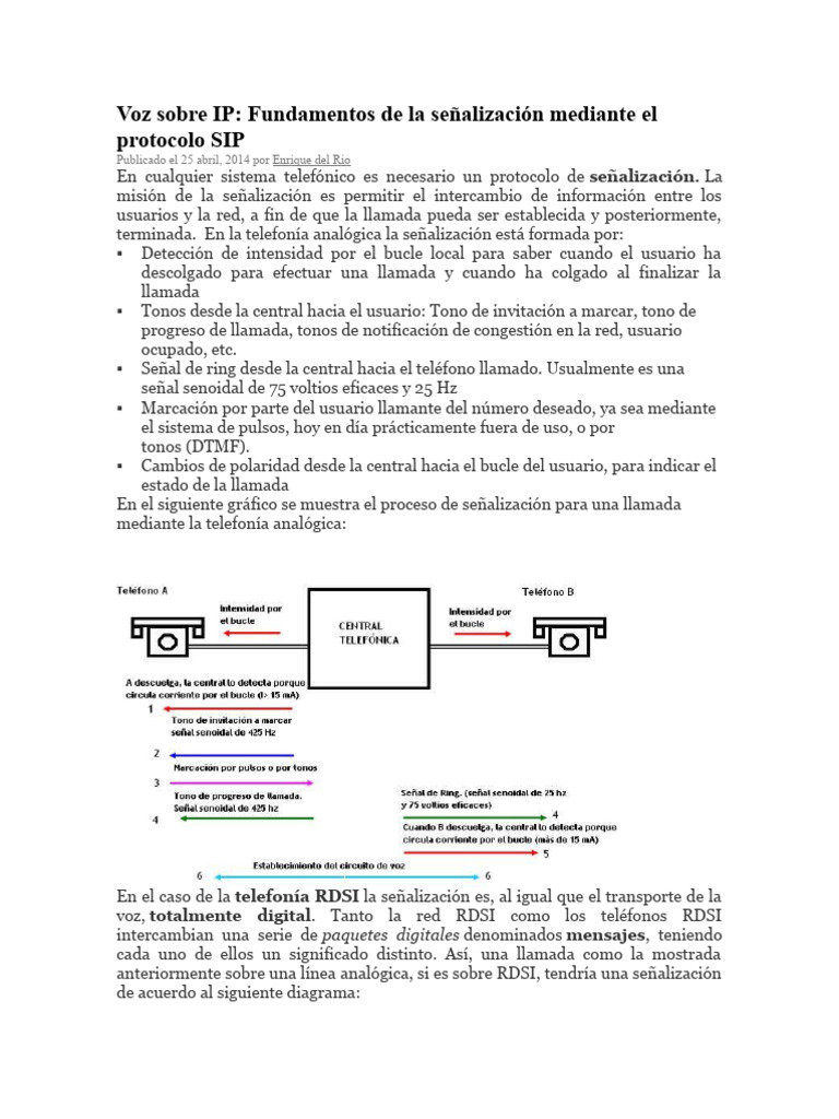 Fundamentos de SIP en Telefonía IP | PDF | protocolo de Iniciacion de Sesion | Servidor proxy