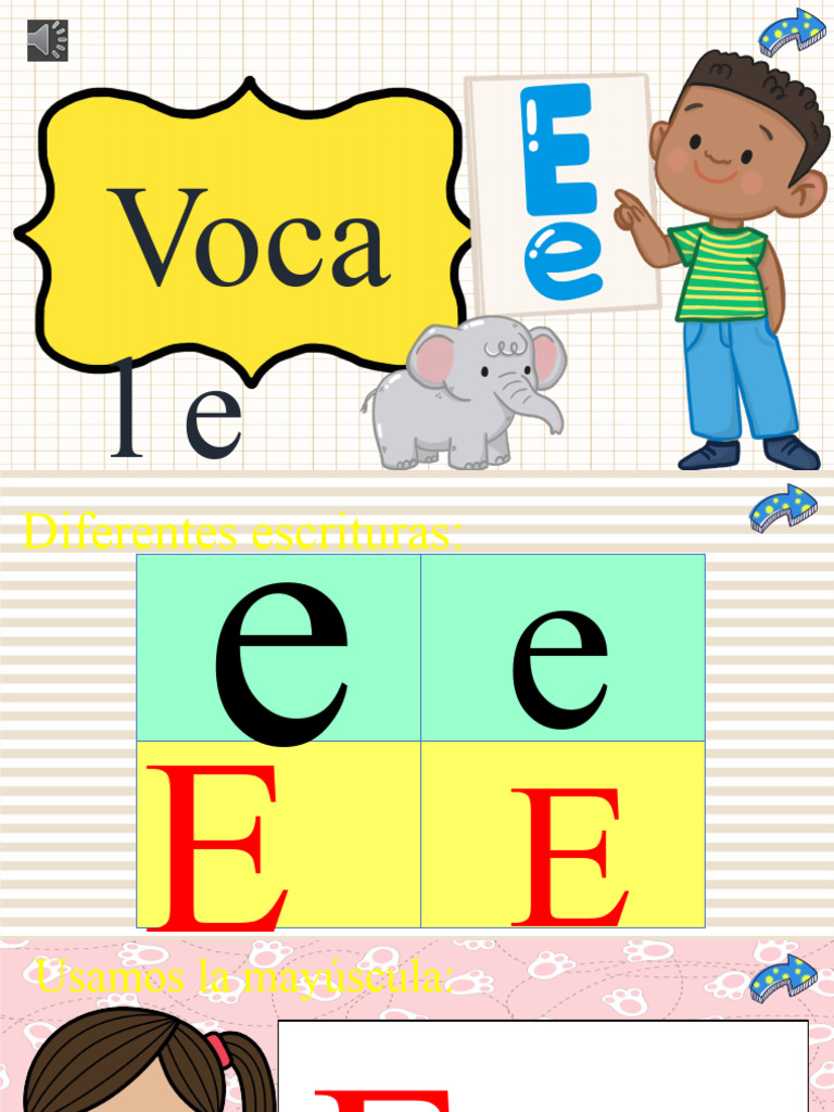Vocal E: Actividades para Niños | PDF | Artes del Lenguaje y ...